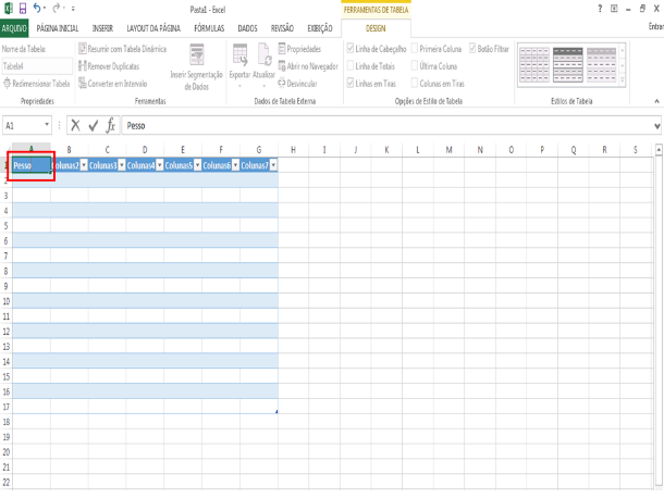 Como Fazer Tabelas no Excel → Passos de Como Criar uma Tabela