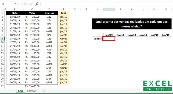 Função SOMASE Excel - Aprenda como Utilizar essa Formula