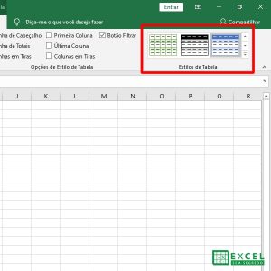 Como Fazer Tabelas no Excel → Passos de Como Criar uma Tabela